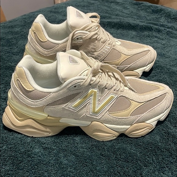 New Balance | Shoes | New Balance Cream And Tan Sneakers | Poshmark